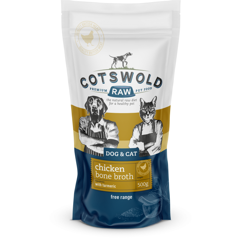 Cotswold Chicken Bone Broth 500g – Imperial Pets